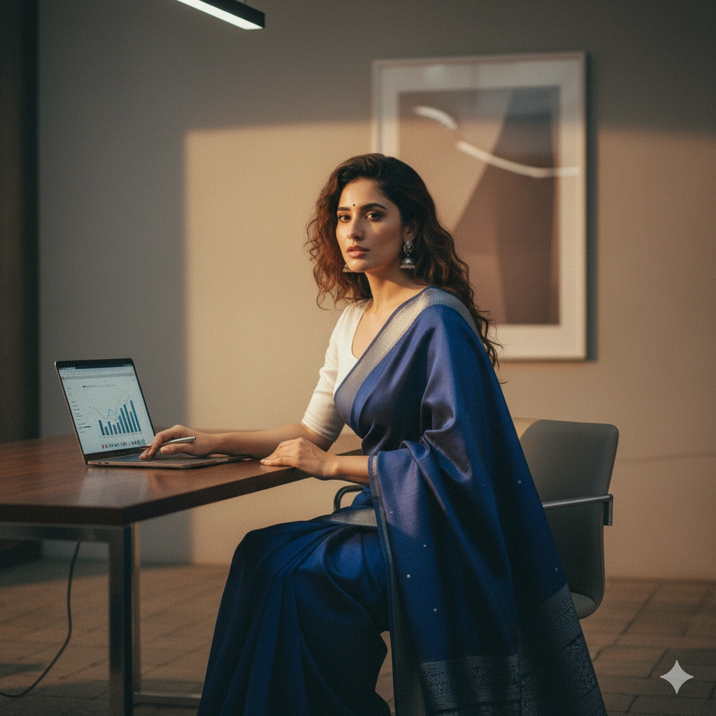 Gemini Prompt for Women & Girls – Retro Saree Prompts for Instagram ...